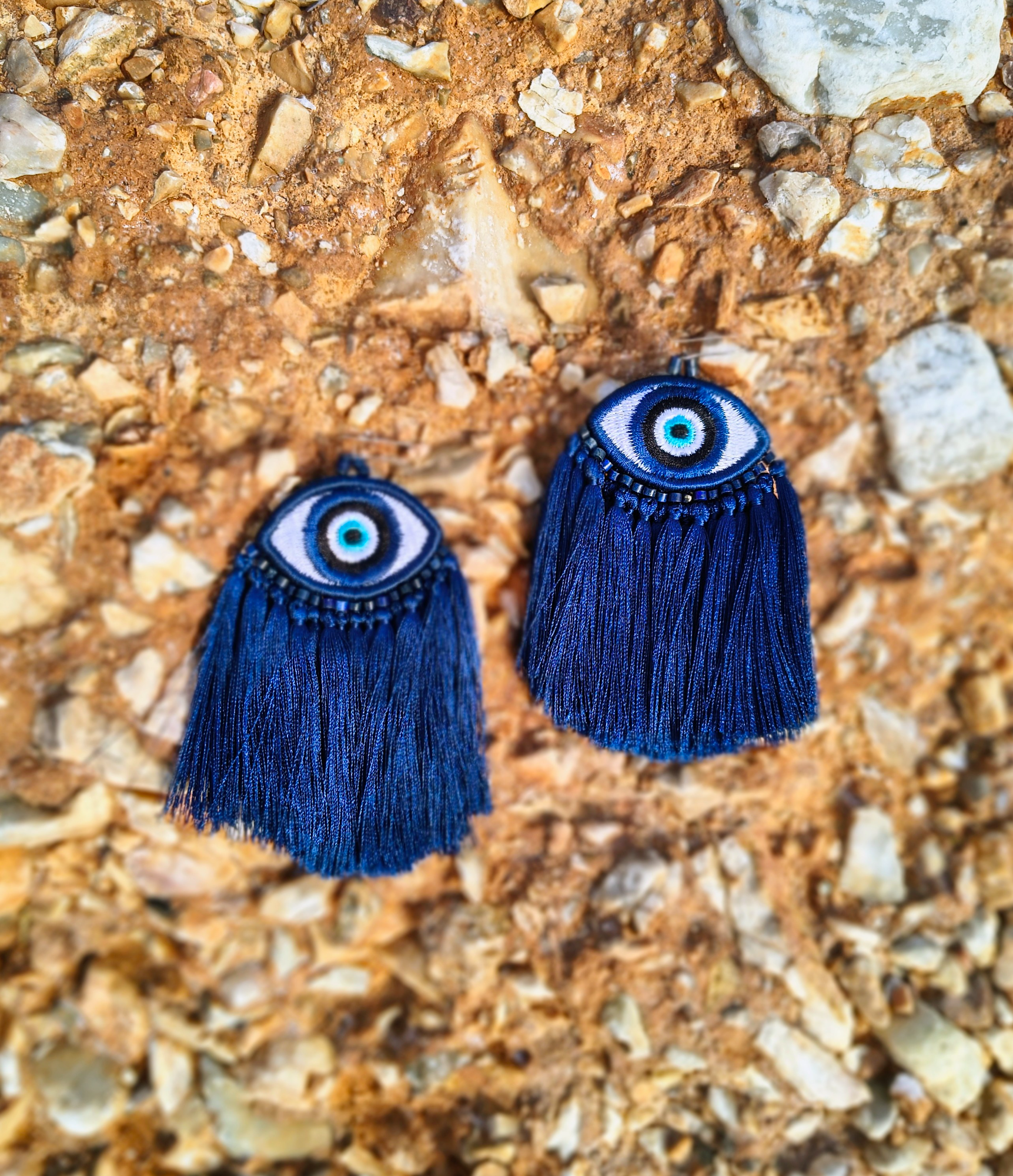 Mati Earrings - αία embroidered art