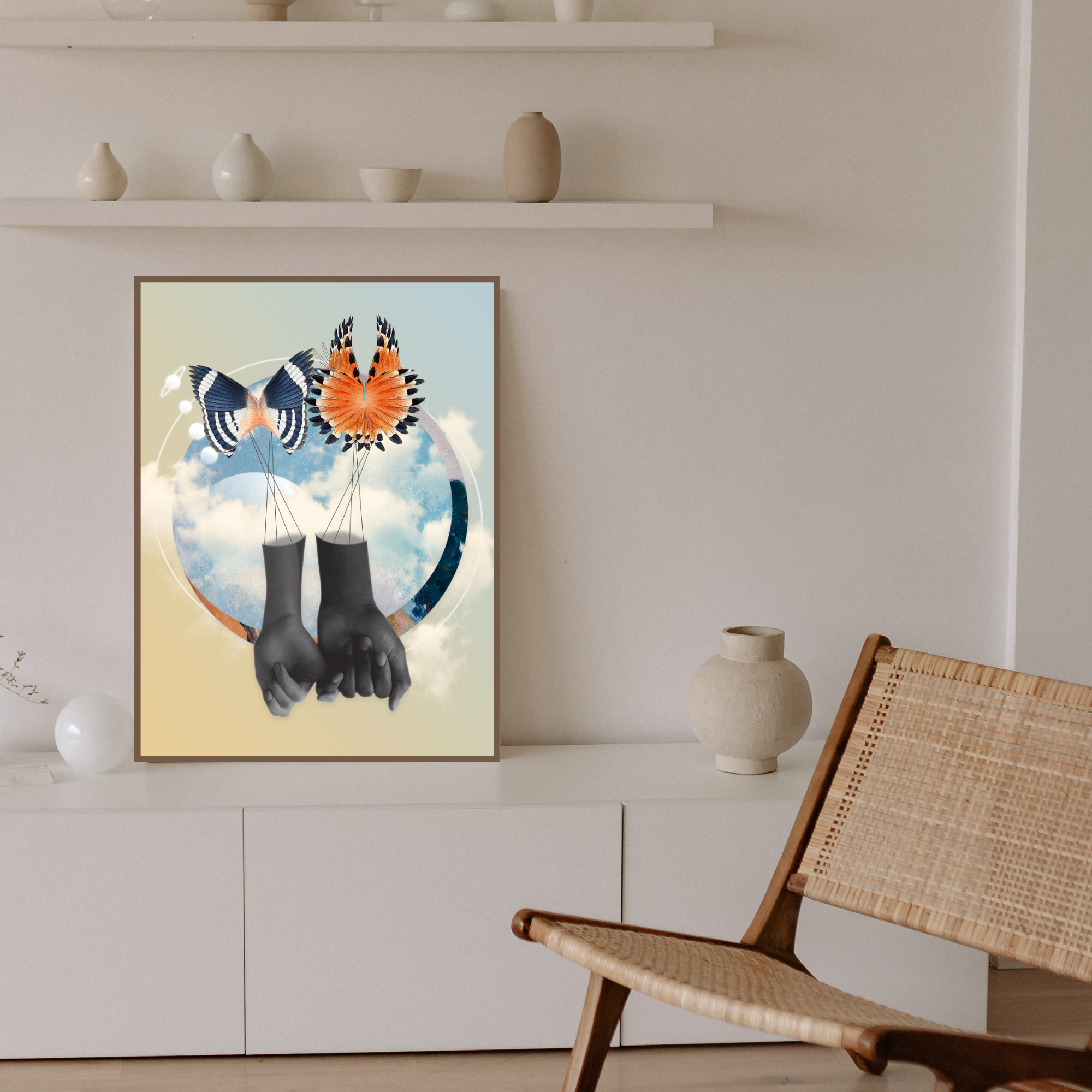 Pinky Promise | Surreal Collage Art Print - Atlas Unreal Collage