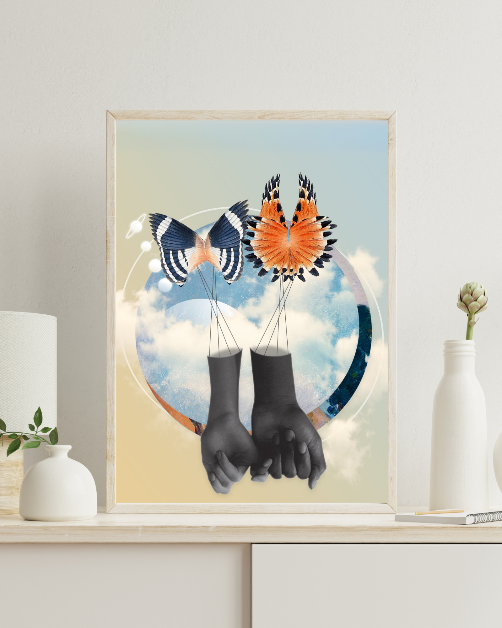 Pinky Promise | Surreal Collage Art Print - Atlas Unreal Collage